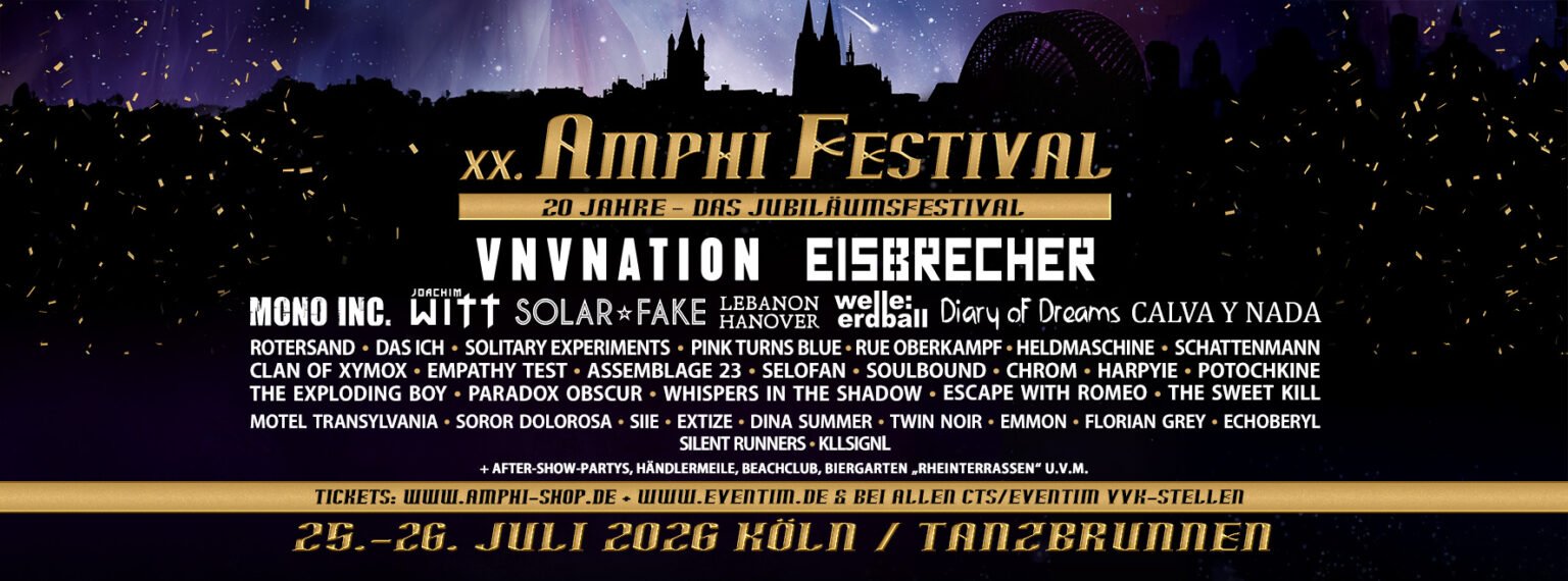 Amphi Festival 2026: The First Bands Announced For A Spectacular ...